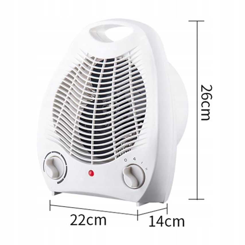 Ventilator electric, Rosfix, 24.5x11x23 cm, 2000 W, Alb - eMAG.ro