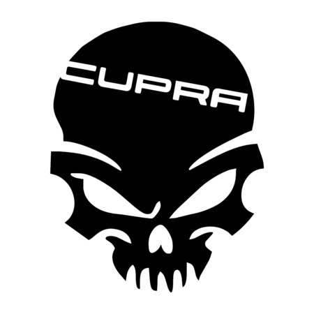 Sticker, Seat Cupra Skull, Negru, 20cm - eMAG.ro