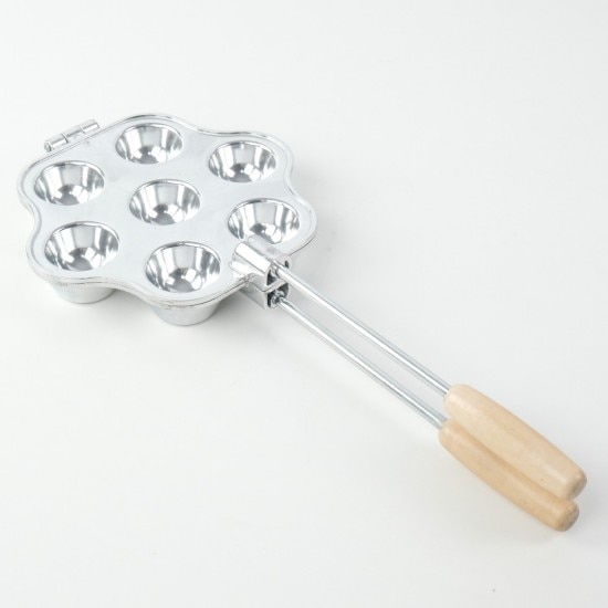 Forma 7 mini tarte, Aluminiu, 48x21x5 cm, Argintiu/Maro - eMAG.ro