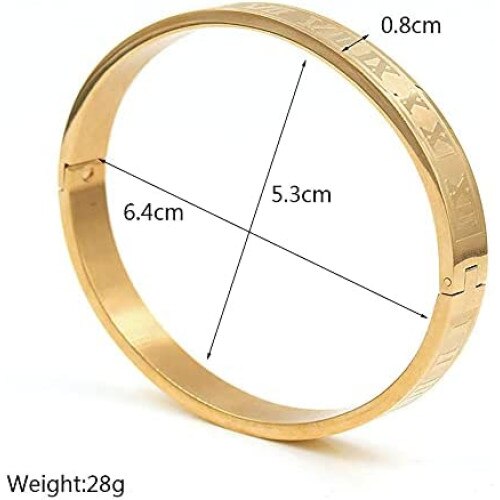 Set de 3 bratari barbati, vienod, Otel inoxidabil, Auriu - eMAG.ro