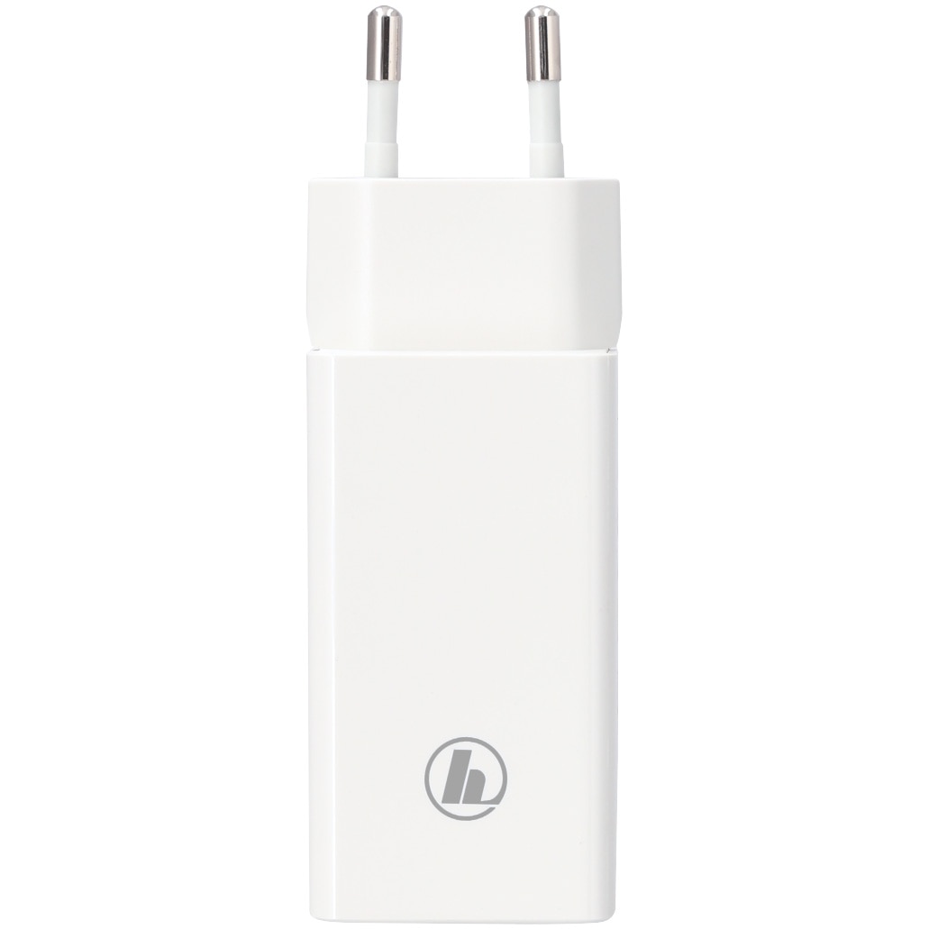 Incarcator retea Hama, GaN, USB-C Power Delivery (PD) + USB-A QC 3.0, 65W, Alb - eMAG.ro