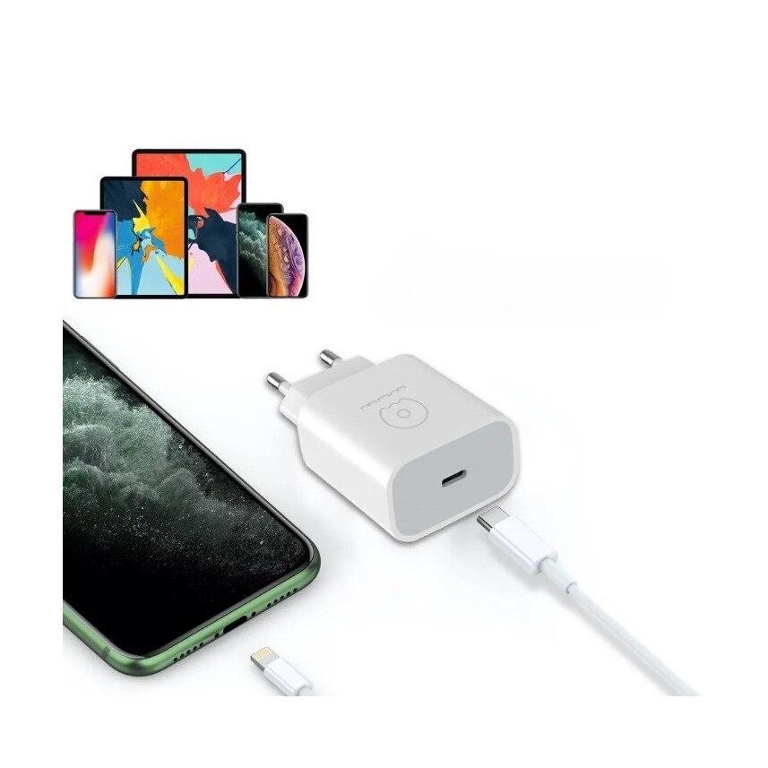 Incarcator USB-C 20W cu cablu inclus USB-C la mufa Lightning pentru ...