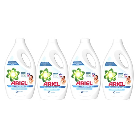 Set 4 x Detergent rufe gel concentrat Ariel Baby Sensitive Skin, 880 ml ...