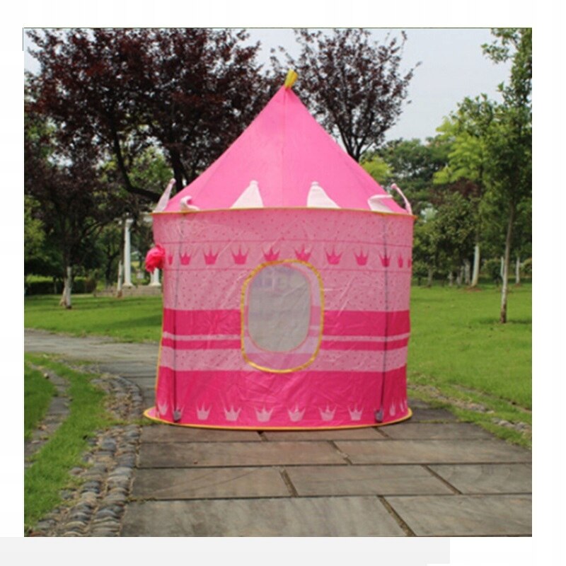 Cort tip castel, Rosfix, 105x105x135 cm, Varsta 2+, Roz - eMAG.ro