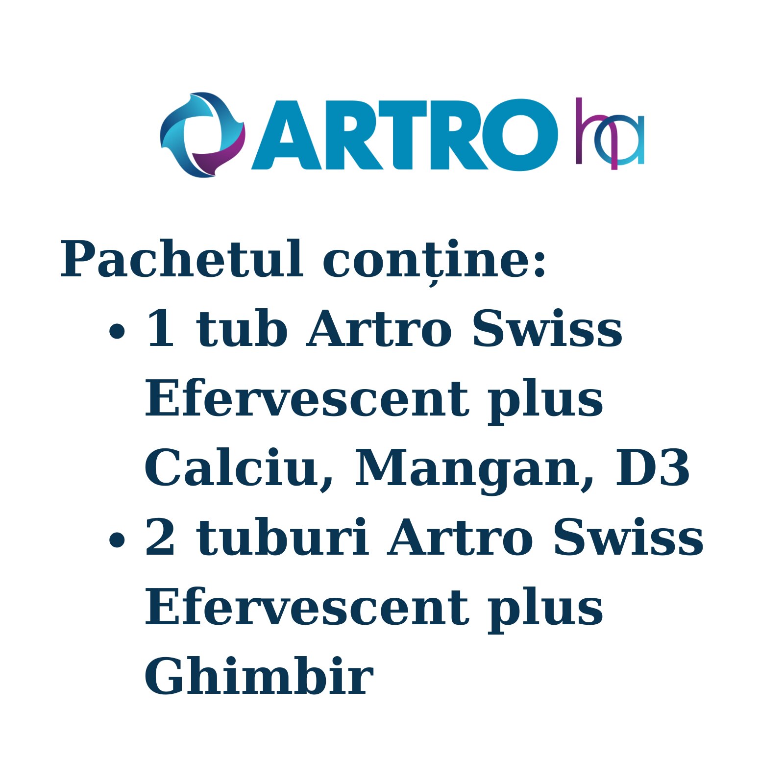 Supliment alimentar Artro HA Necesar pentru 1 luna, 3 tuburi x 20 cpr ...