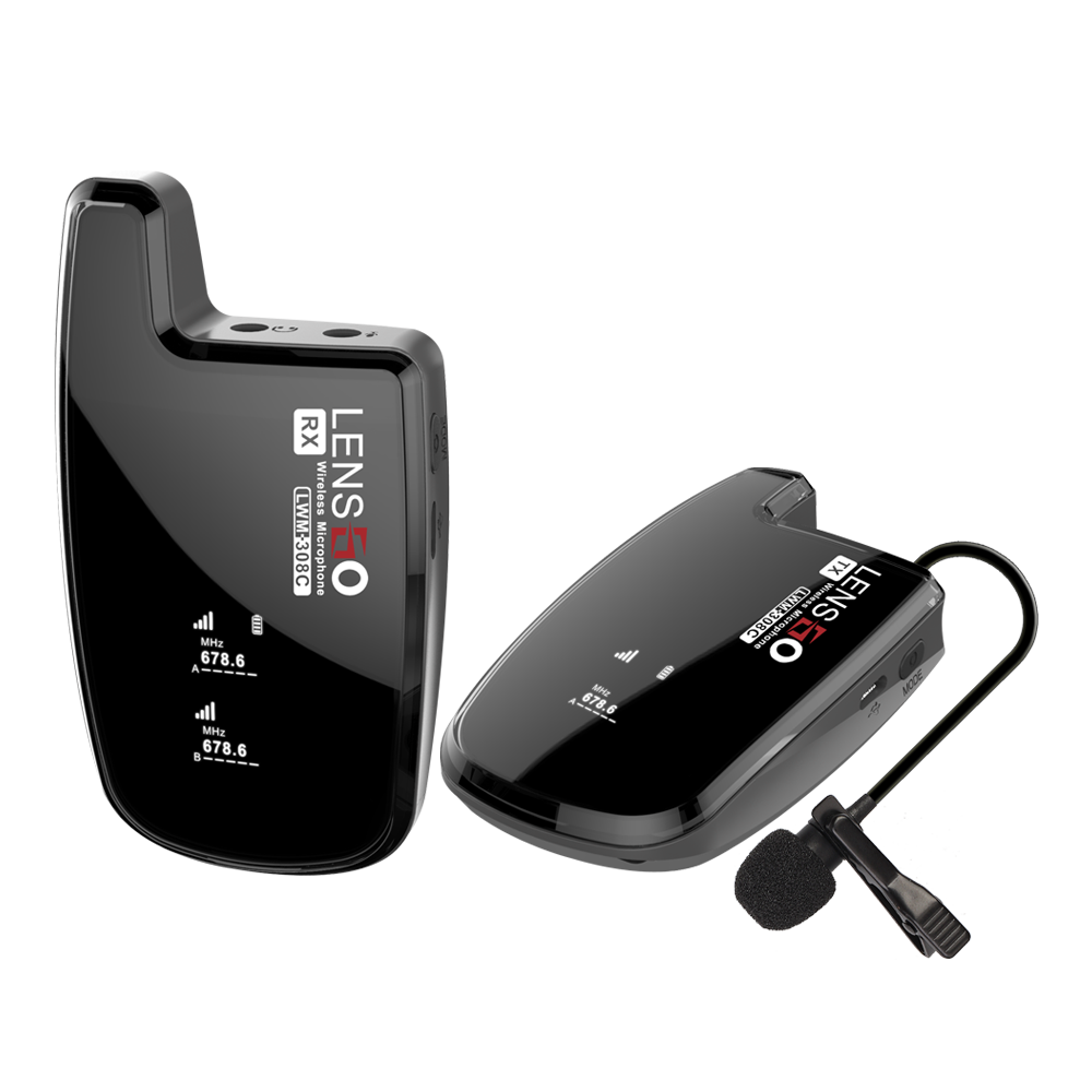 Microfon lavaliera wireless LENSGO LWM-308C - eMAG.ro