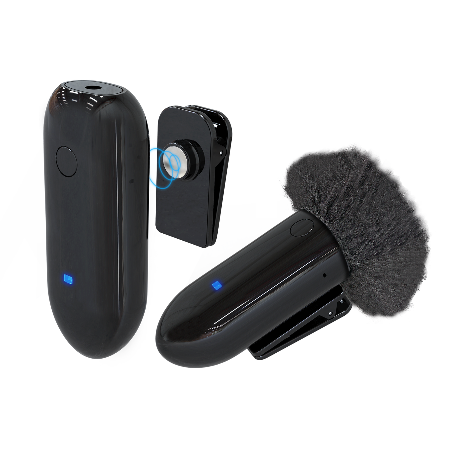 Microfon lavaliera wireless LENSGO LWM-318C - negru - eMAG.ro