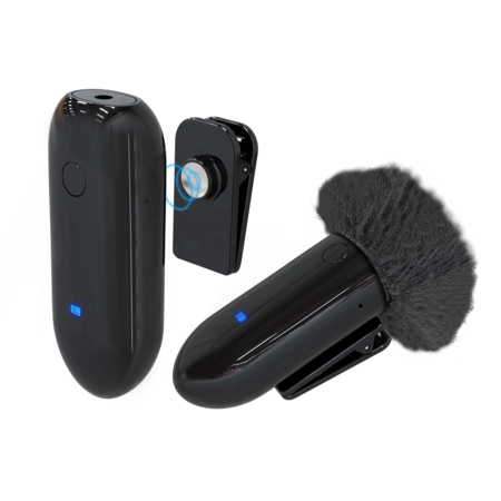 Microfon lavaliera wireless LENSGO LWM-318C - negru - eMAG.ro