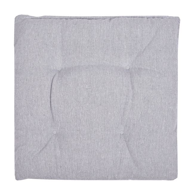 Perna pentru scaun, decorativa Herum®, cu snur, Gri, 40 x 40 cm - eMAG.ro