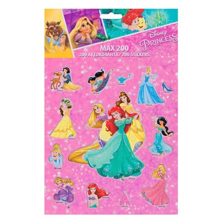 Set de 200 autocolante si stickere, model Printese Disney, Roz - eMAG.ro