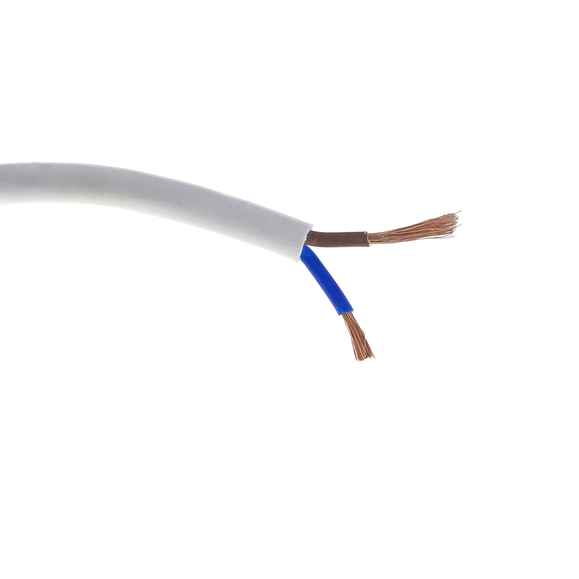 Rola cablu electric MYYM, 2 x 2.5 mmp, din cupru, 100m, CEMYYM-2-2.5MM-WH, 2C, 300/500V, alb ...