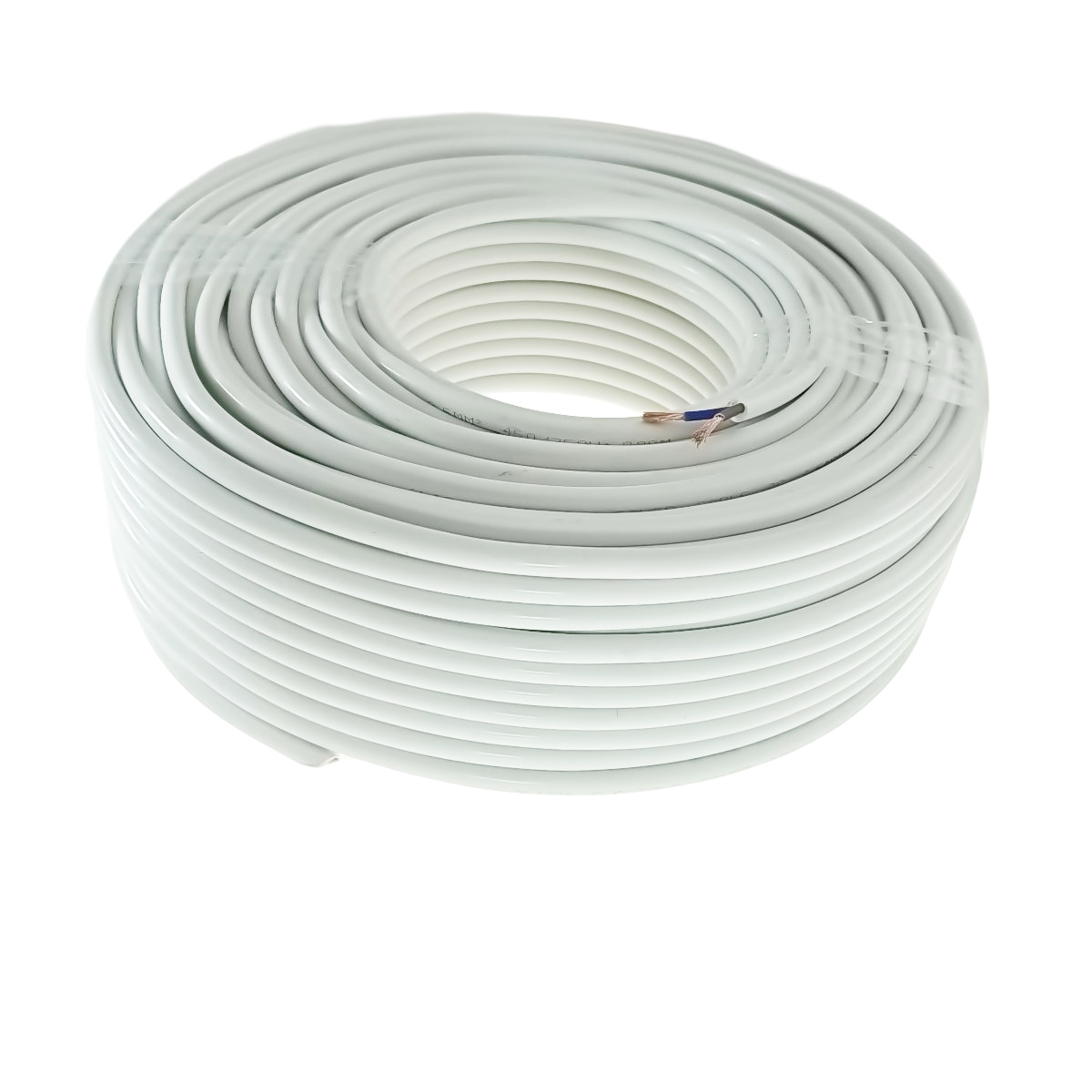 Rola cablu electric MYYM, 2 x 2.5 mmp, din cupru, 100m, CEMYYM-2-2.5MM-WH, 2C, 300/500V, alb ...