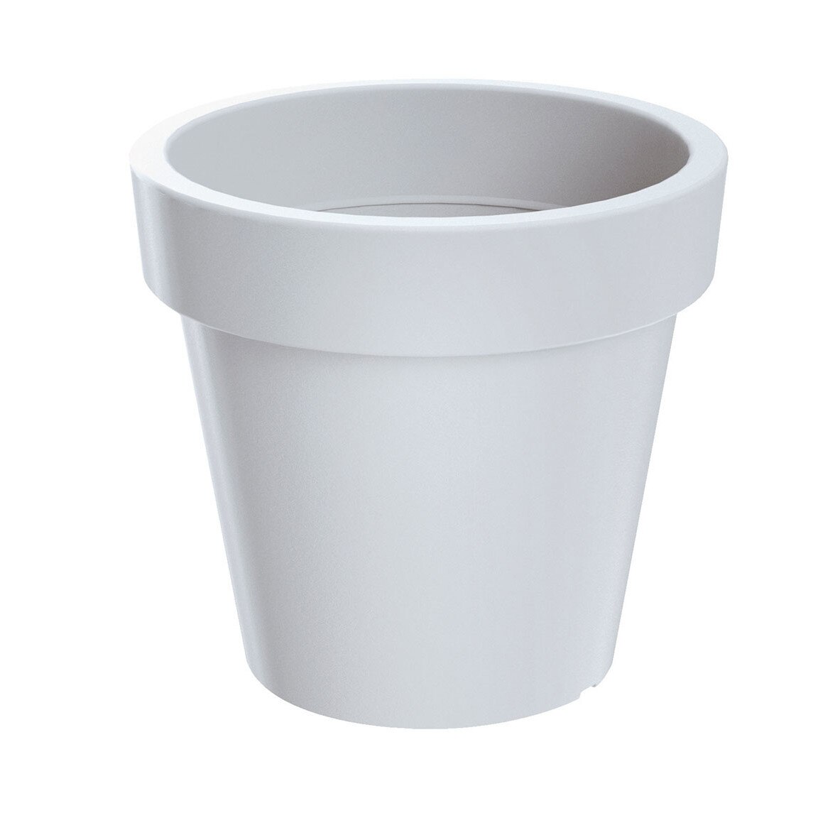 Ghiveci rotund, Prosperplast, Plastic, Alb - eMAG.ro