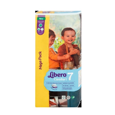 Scutece Libero Comfort 7 XL+ Mega Pack, 16-26 kg, 62 buc - eMAG.ro