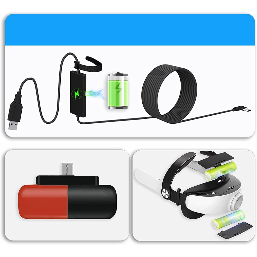 Vaxiuja Oculus Link kábel, USB-C, Oculus Quest 2/Pro kompatibilis, 5 m ...