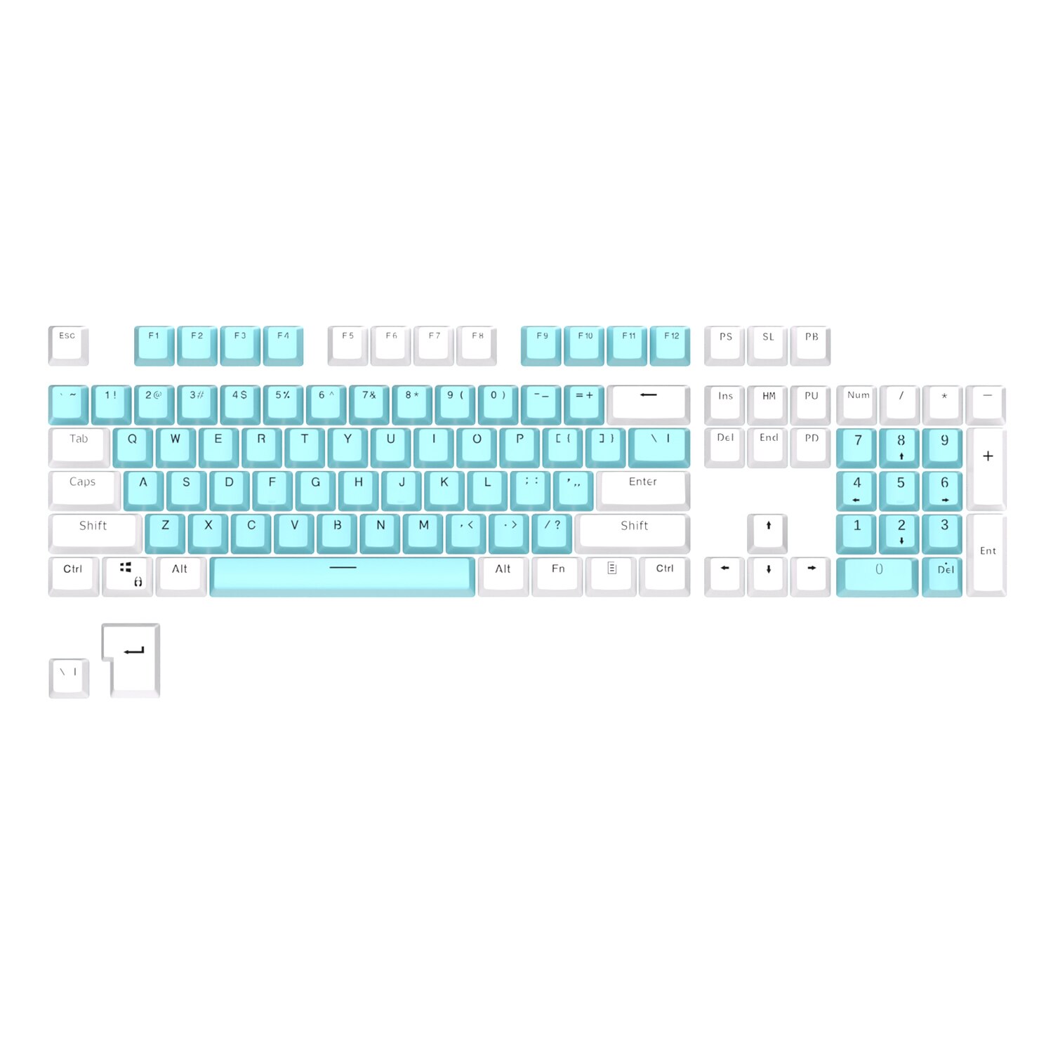 Kit butoane, Royal Kludge, PBT, Double Shot Keycaps, 104 Taste ...