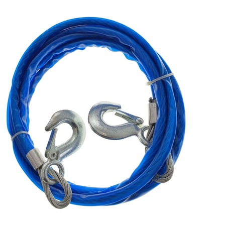 Cablu din otel cu manson din cauciuc pentru tractare auto, Super Solid ...