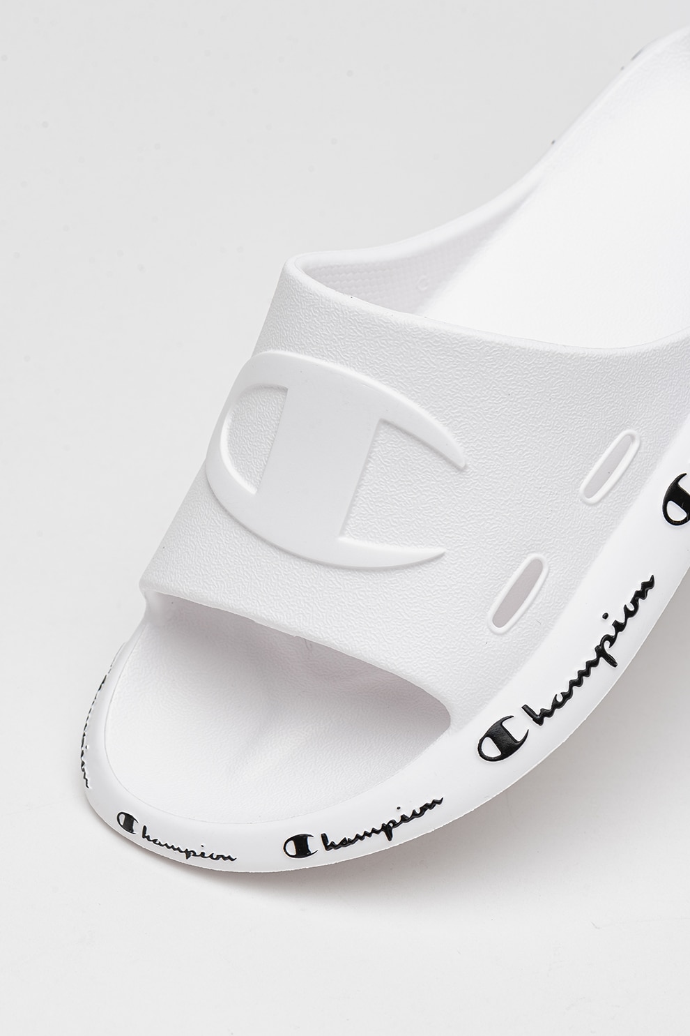 Champion, Papuci cu banda logo Rio, Alb, 42 - eMAG.ro