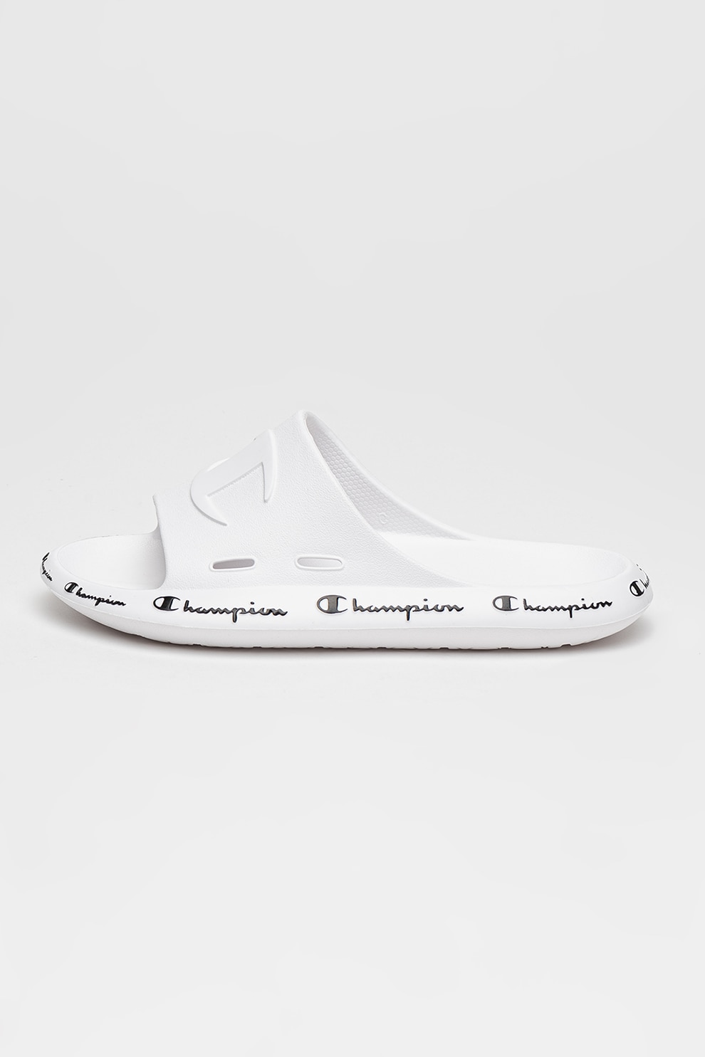 Champion, Papuci cu banda logo Rio, Alb, 42 - eMAG.ro