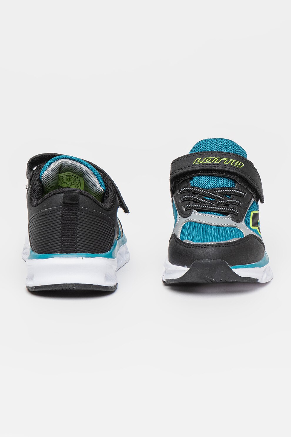Lotto, Спортни обувки Loop с велкро, Черен, Тъмнозелен, 35 EU - eMAG.bg