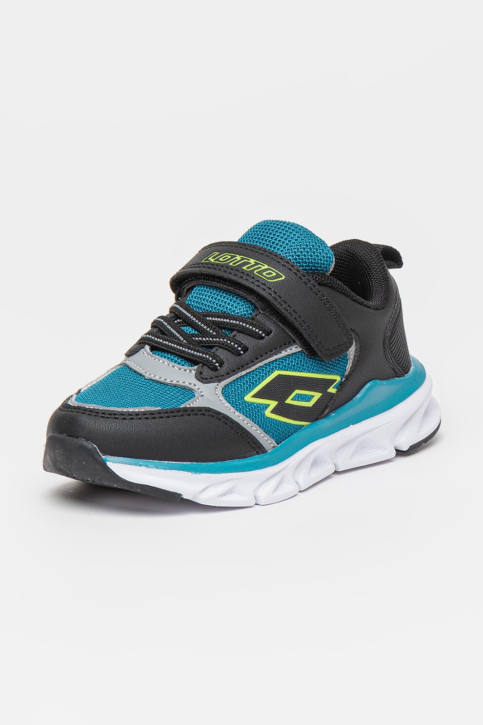 Lotto, Спортни обувки Loop с велкро, Черен, Тъмнозелен, 35 EU - eMAG.bg