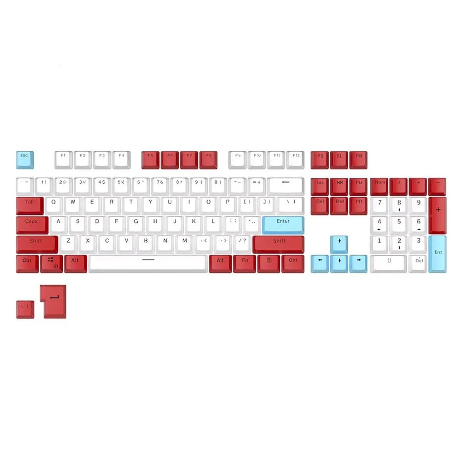 Kit butoane Royal Kludge PBT Keycaps, 104 taste, switch compatibile ...