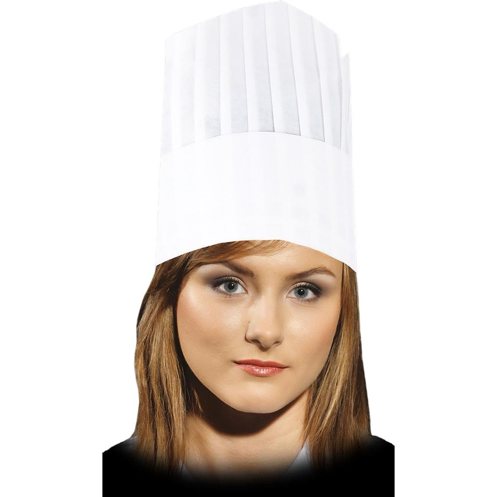 Set 10 x Boneta bucatar, Hartie, Alb - eMAG.ro