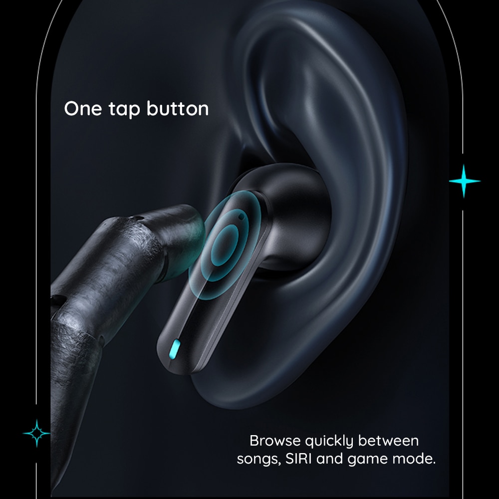 Casti in-ear Bluetooth TWS, earbuds USAMS XJ13, negru - eMAG.ro