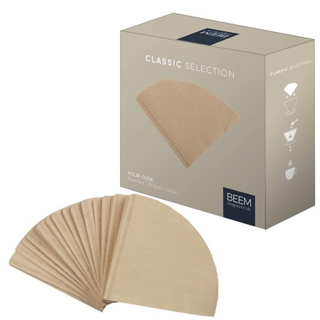 Filtre de hartie pentru cafea BEEM, numarul 2, design conic si ascutit ...