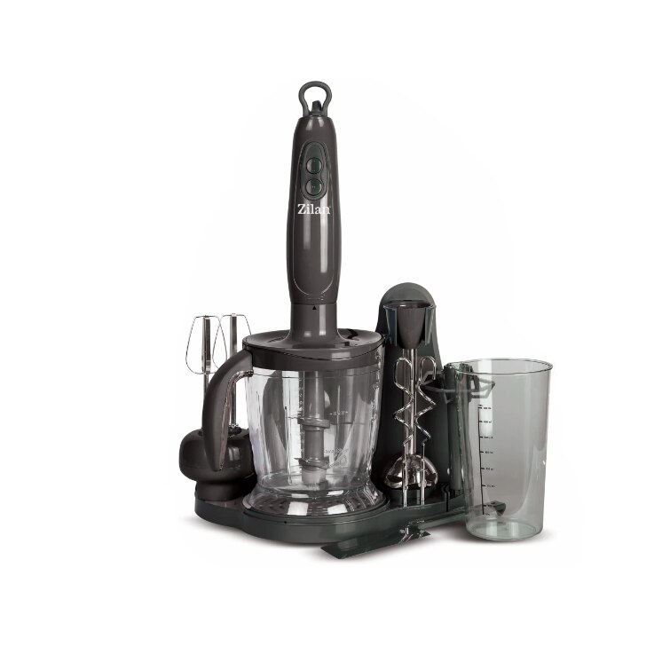 Mixer vertical Negru, 700 W, pahar gradat 0.7 l, recipient de miscare ...