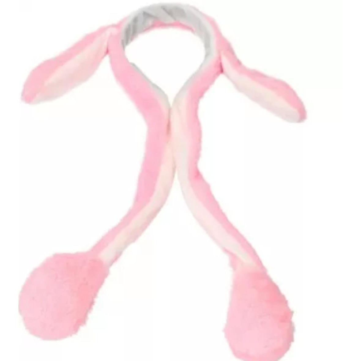 Bentita cu urechi de iepuras miscatoare, Plus pufos, 50x30cm, Roz - eMAG.ro