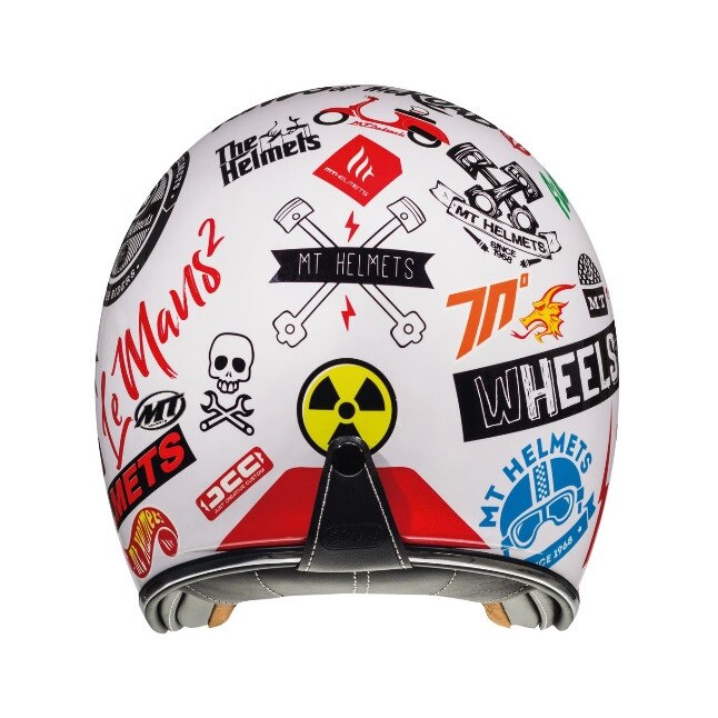 Casca moto Retro Vintage open face, MT Le Mans 2 cu ochelari integrati ...