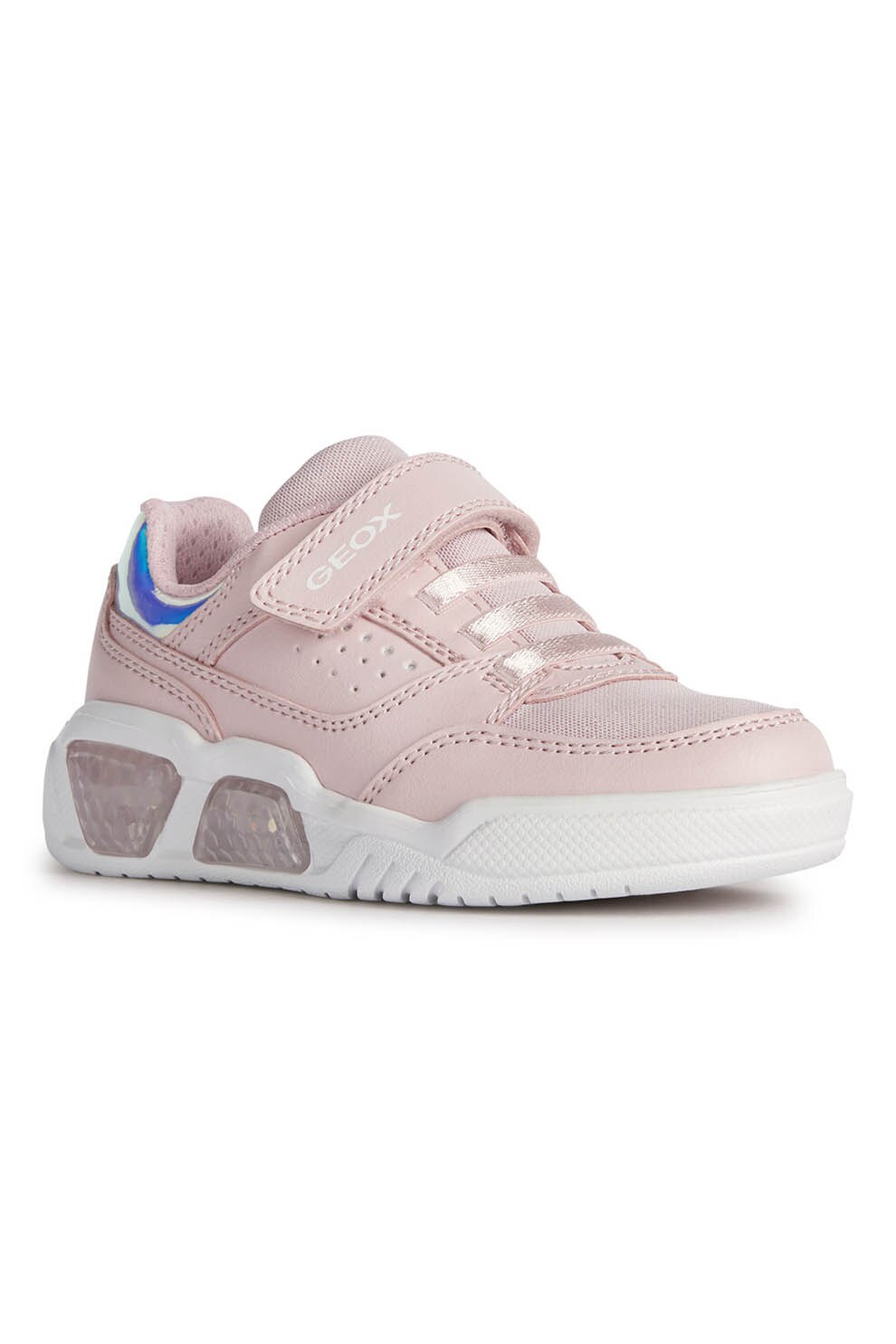 Geox, Спортни обувки с велкро и LED светлини, Розов, 24 EU - eMAG.bg
