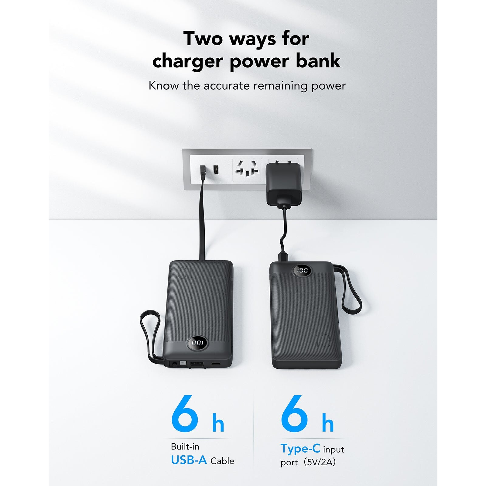 Acumulator extern Veger C10, 10 000mAh, Fast Charger, 4 cabluri ...