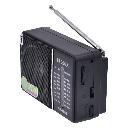 Radio Portabil Cu Baterii, cu 4 benzi de receptie, FM/AM/SW1/SW2 - AR ...