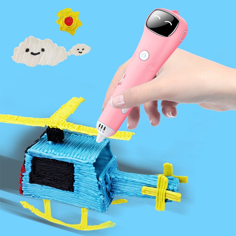 Creion 3D pentru creat, desenat obiecte 3D, filament PCL 1.75 mm ...