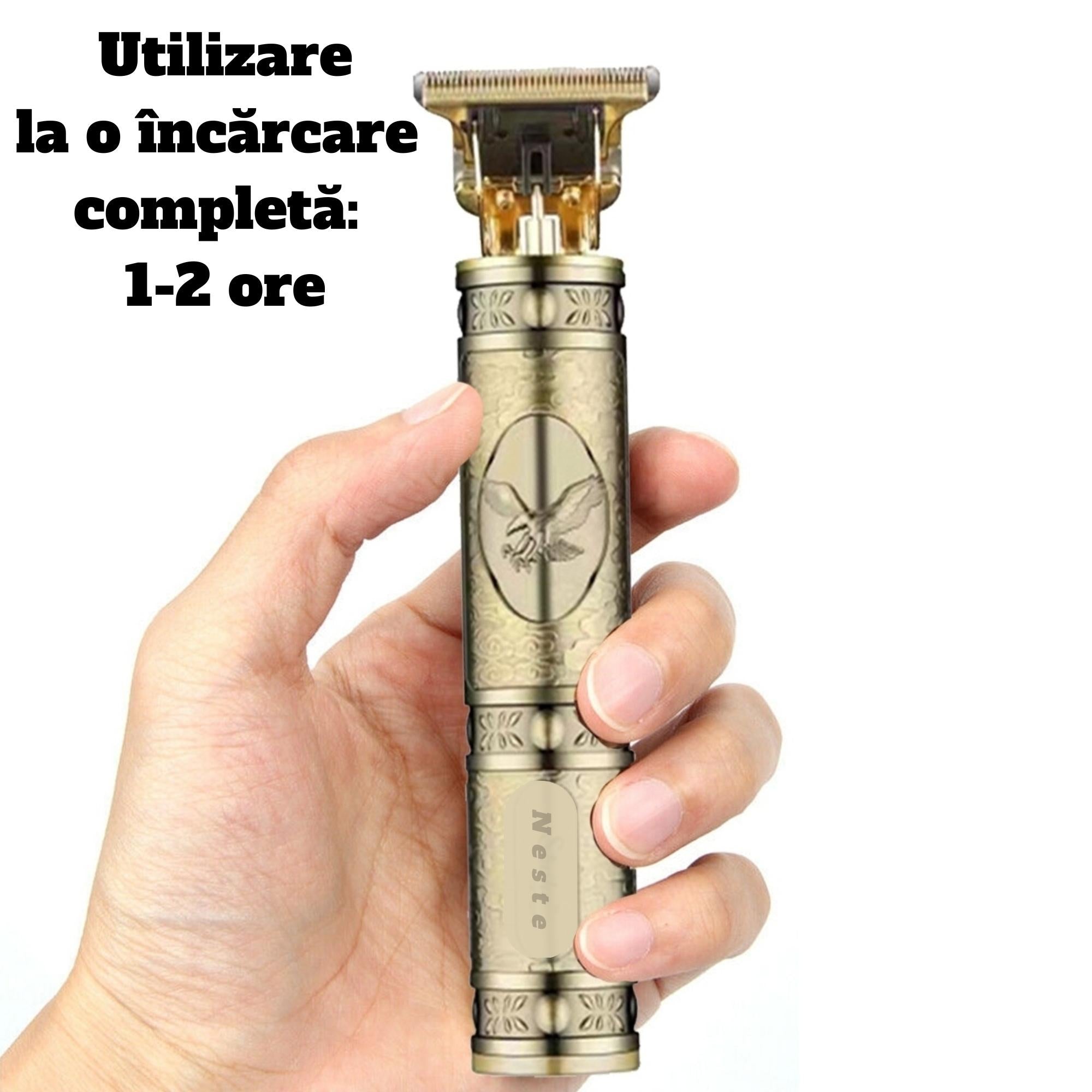 Masina de tuns Neste cu lama T din otel carbon, barbierit uscat ...