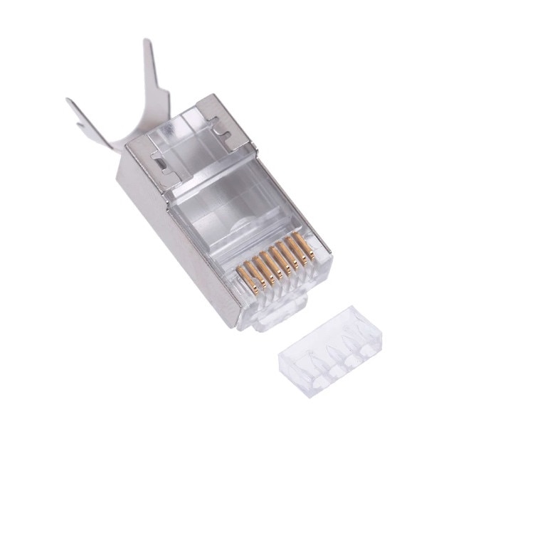 Set 30buc- Mufa RJ45 LanKATT ecranata pentru cabluri cat6/6a/7 cu fire ...