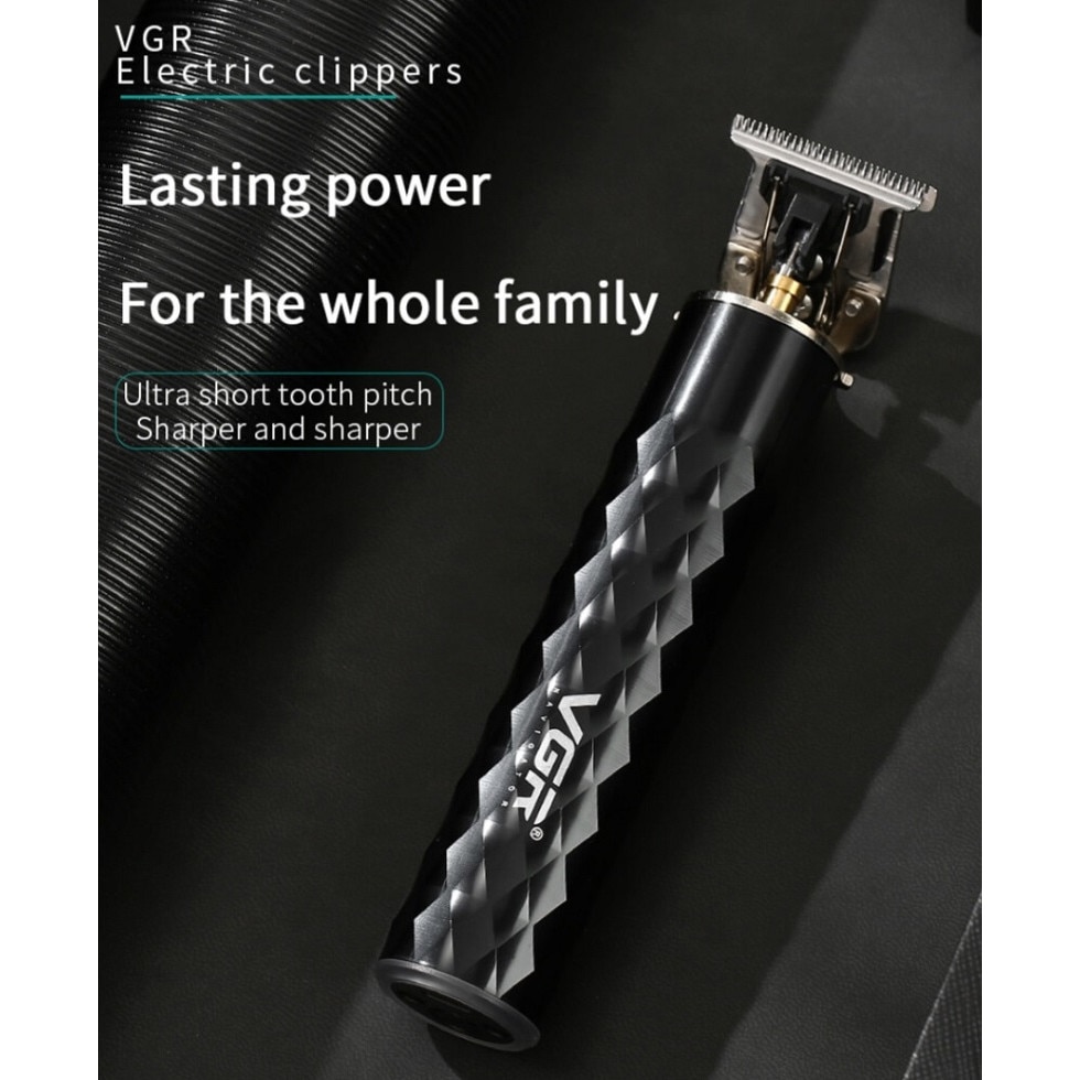 Set aparat de tuns profesional VGR, contur barba si corp, perie fade si ...
