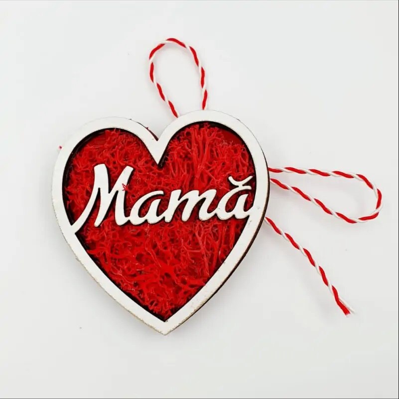 Martisor Licheni ShopPrint Inima-Mama - eMAG.ro