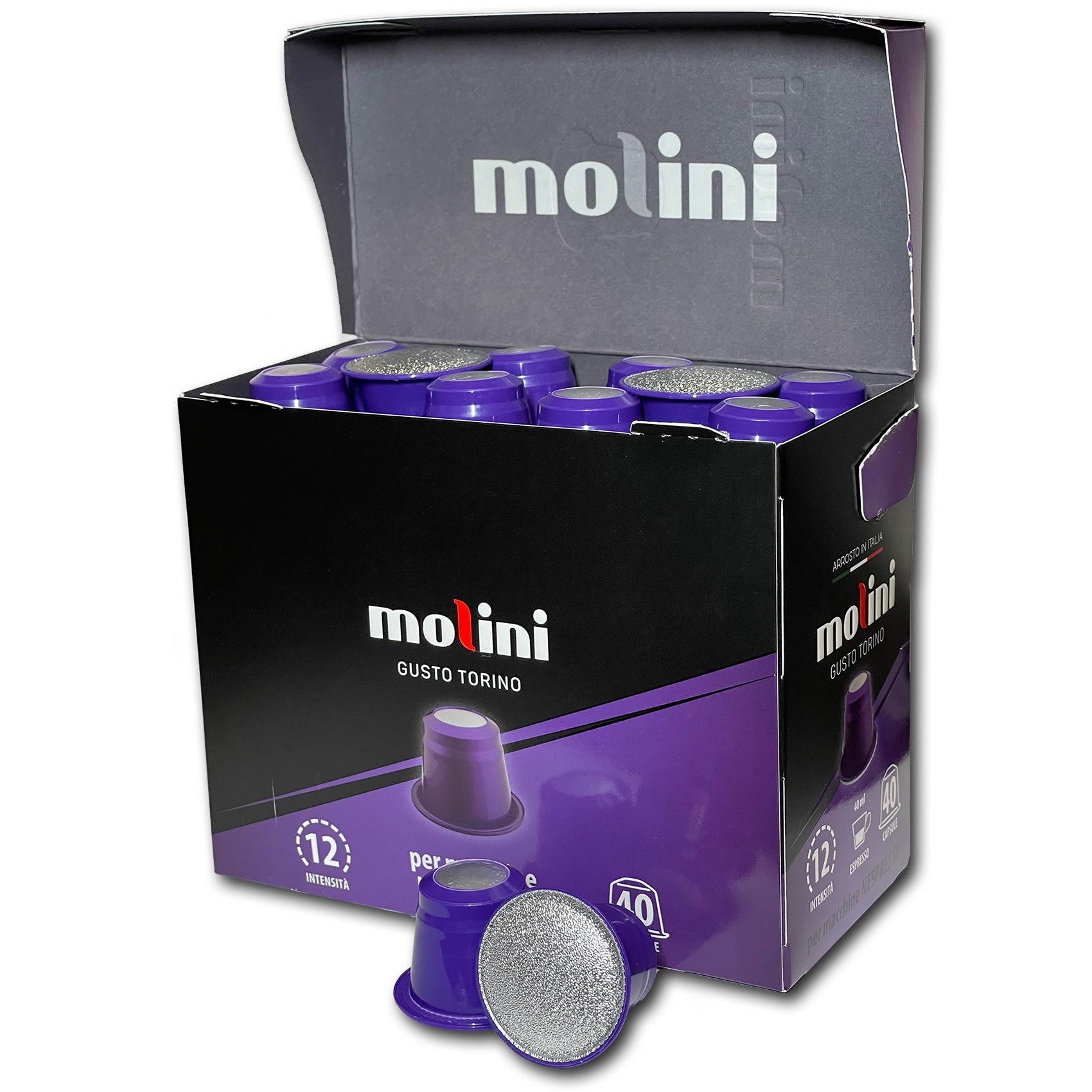 Кафе капсули MOLINI Torino, съвместими с Nespresso, 40 броя - eMAG.bg