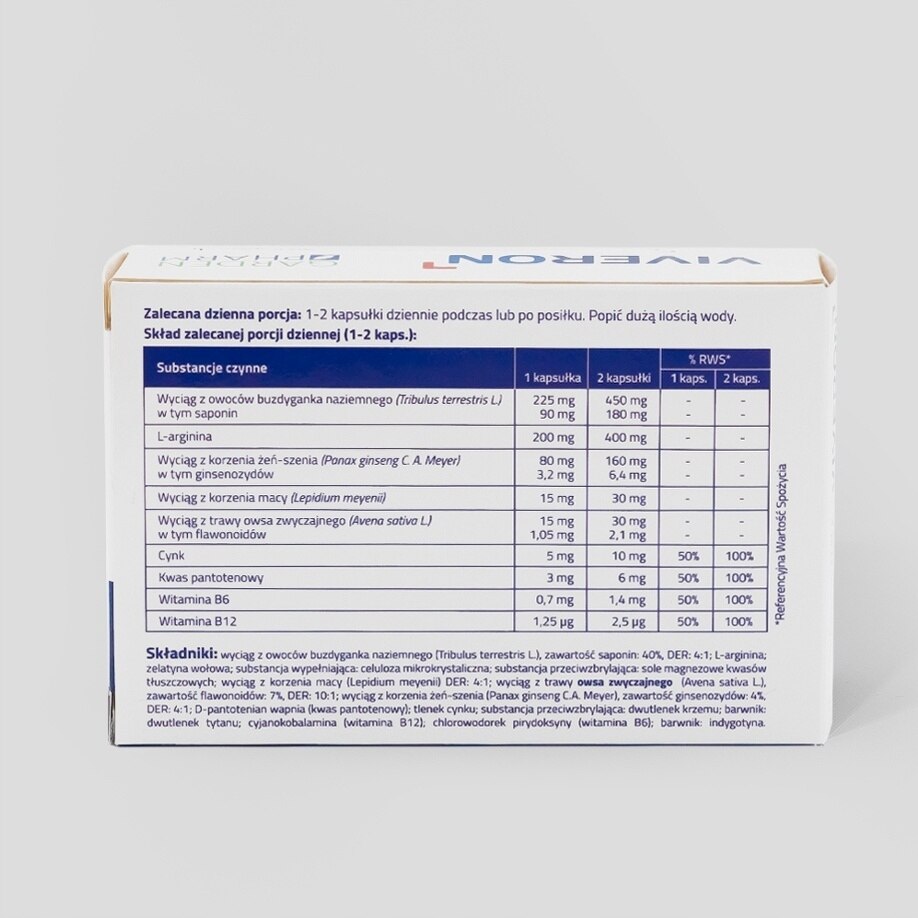 Pastile pentru potenta si libido Viveron, Gardenpharm, 30 capsule - eMAG.ro