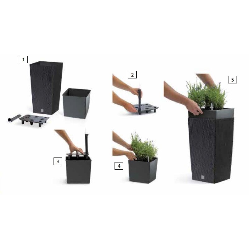 Set pentru irigare, Prosperplast, Plastic, Negru - eMAG.ro