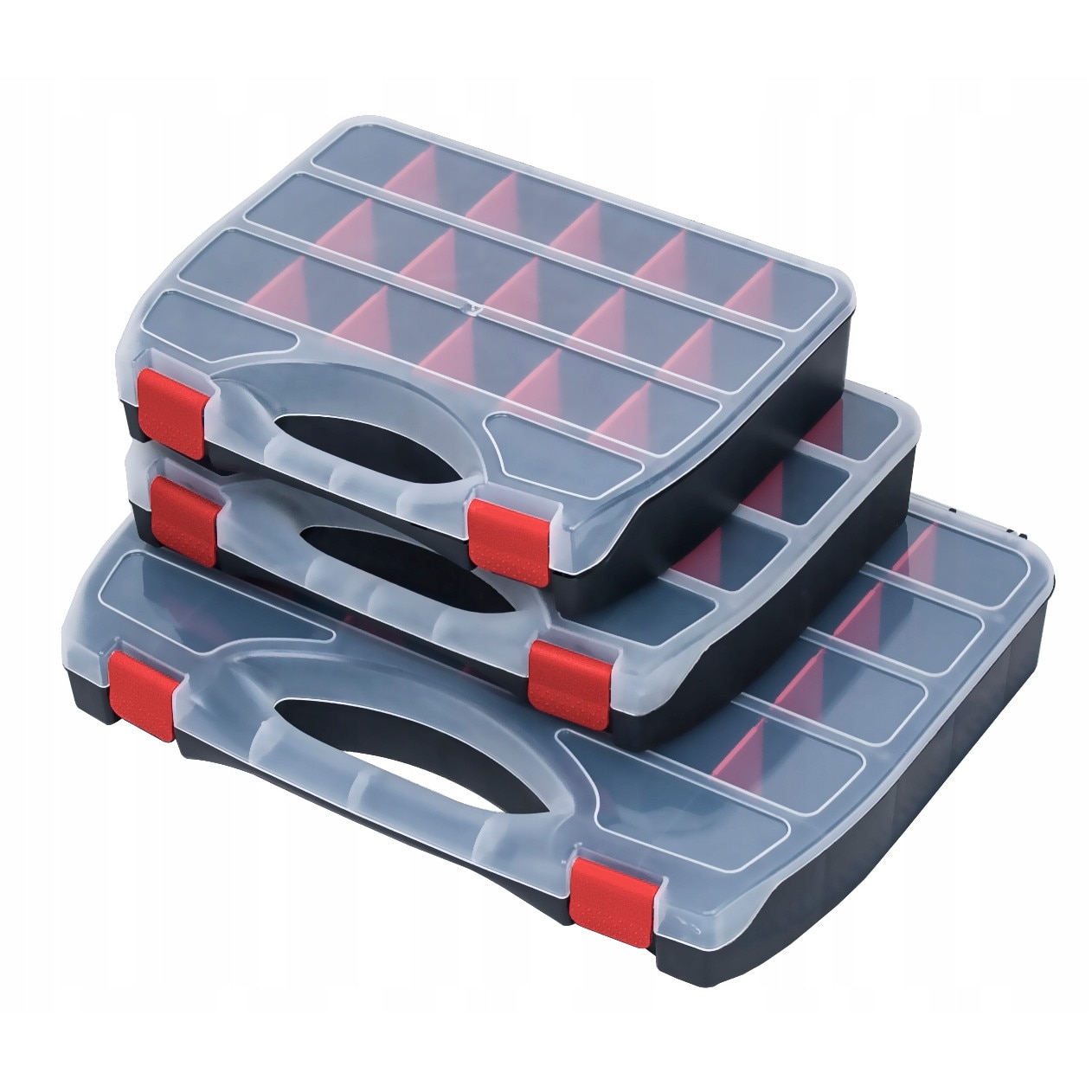 Organizator suruburi, Patrol Group, Plastic, Compartimentat, Negru ...