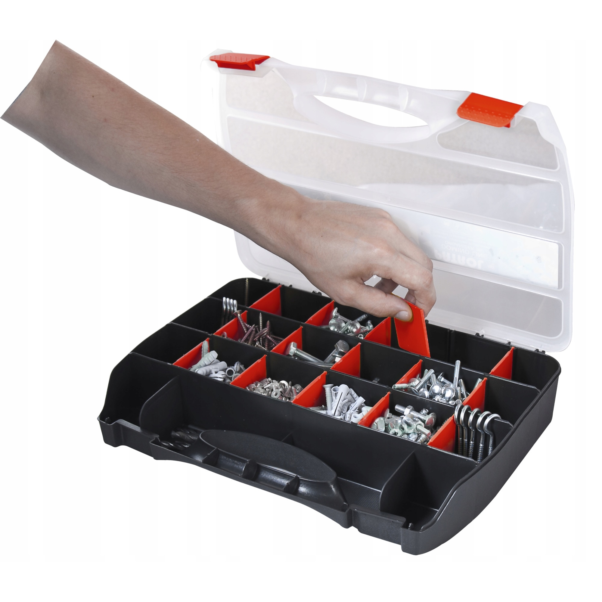 Organizator suruburi, Patrol Group, Plastic, Compartimentat, Negru ...