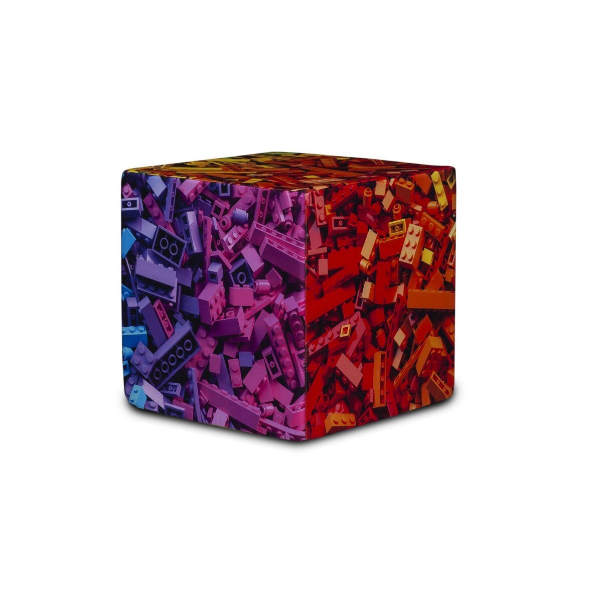 Puf taburet Ecopuf Kostka Dg49, cub multifunctional 40x40x40 cm ...