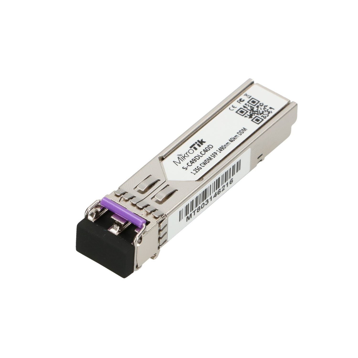Modul optic SFP, MikroTik, 1.25Gb/s, 1490 nm, 40km, Gri - eMAG.ro