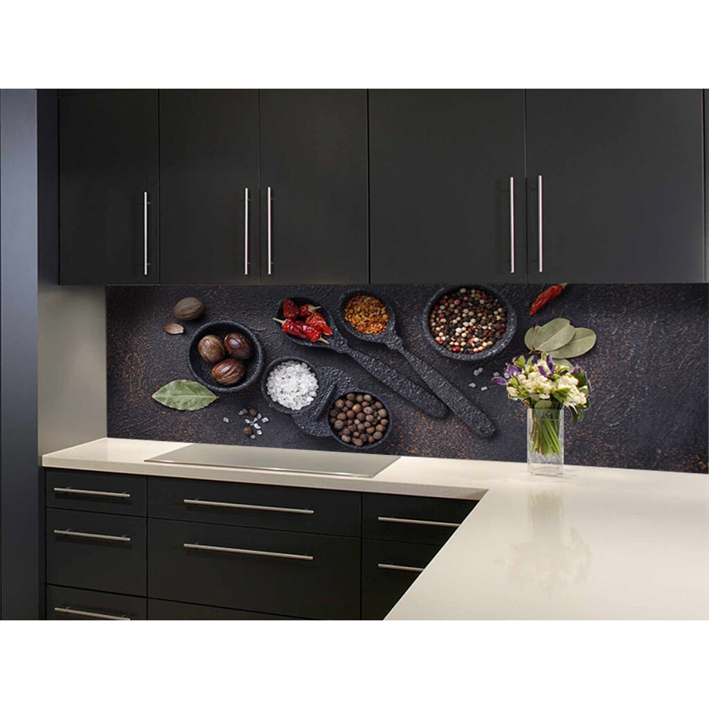 Autocolant perete bucatarie, Folina, model condimente, rola de 80x200 ...