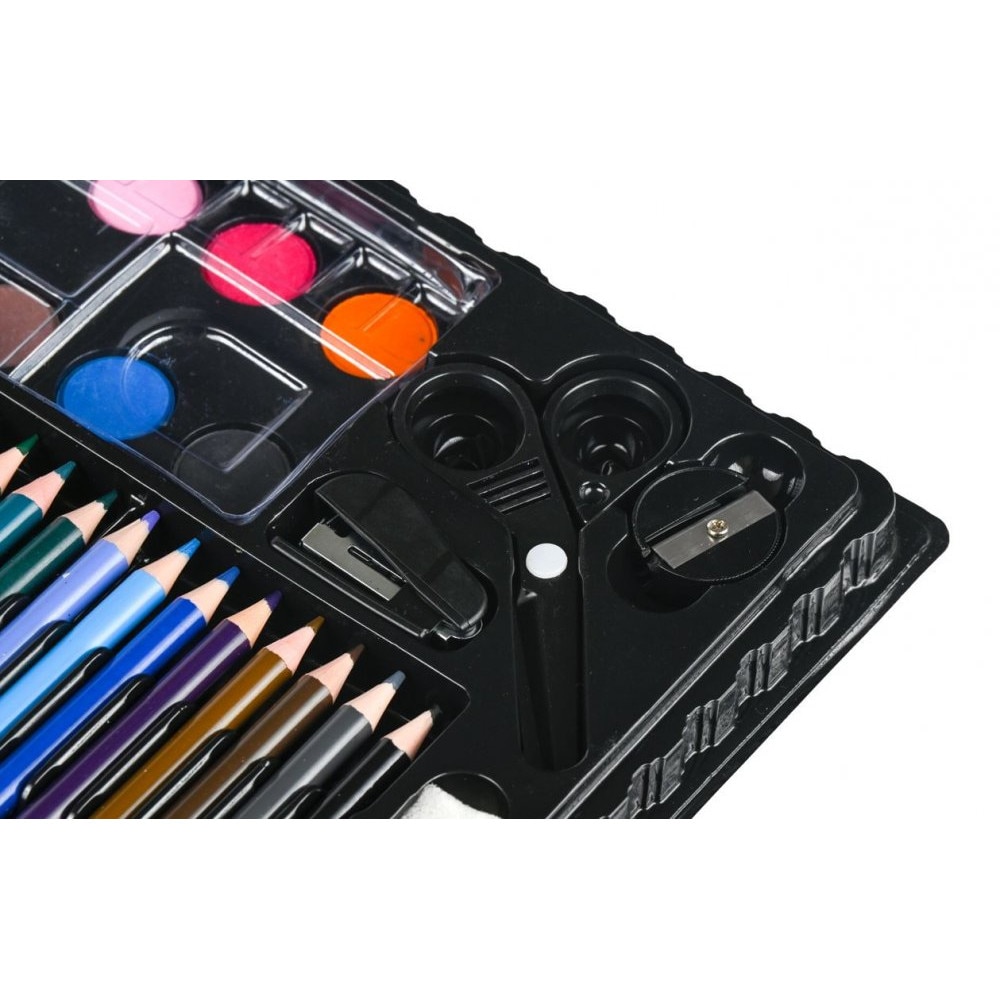 Set 150 Piese pentru Pictura si Desen, Geanta Depozitare din Lemn ...