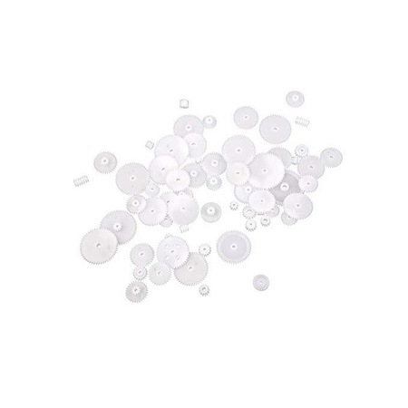 Set 58 roti dintate din plastic pentru hobby OKYN0223-2 - eMAG.ro